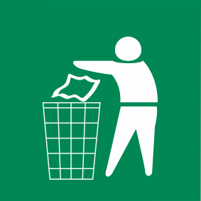 Sildid: Prügikast - sildid-kleebised.ee